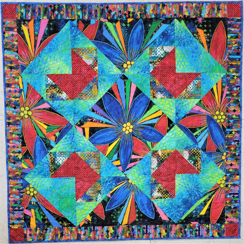 Fractured Flowers Quilt - Quilt Haven on Main